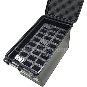 Case Club 24 Magazine Holder 50 Cal Ammo Can Foam to Fit MTM (Pre-Cut, Closed Cell, Military Grade Foam)(MTM .50cal)