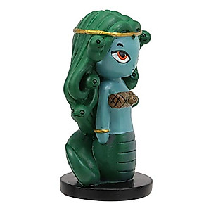 Ebros Gift Greekies Collection Greek Mythology Goddess Medusa with Gorgon Snake Tail Statue 3.75" Tall Stone Gaze Death Stare Seductress Collectible Figurine Ancient Zodiac Mythology