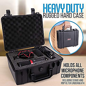 Pyle USB Microphone Podcast Recording Kit - Audio Cardioid Condenser Mic w/Shock Mount Stand & Pop Filter, for Gaming PS4, Streaming, Podcasting, Studio, YouTube, Works w/Windows PC Mac PDMIKT200