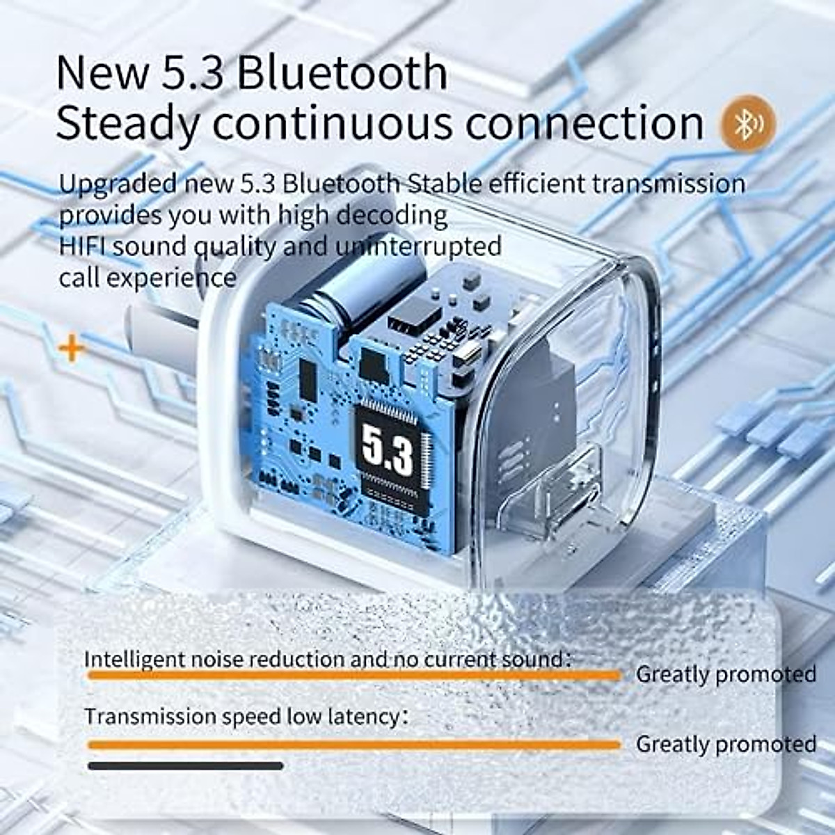 QAWDAWM Clip On Earbuds Wireless Open Ear Headphones- Bluetooth 5.3,80 Hours Playtime with Charging Case, Headphones with Mic Waterproof Sport Earbuds for Running(Black)