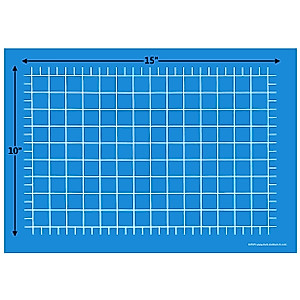 Full Line Stencil -Grid- Edge to Edge Nylon Mesh Stencil, Continuous Line Template for Free Motion Quilting, Domestic Machine Quilting, Hand Quilting, Long-Arm Quilting (30555)