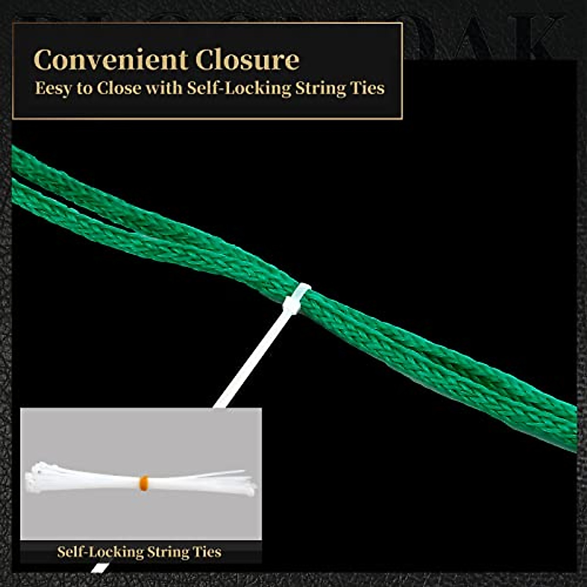 Bloomoak Large Round Bale Hay Net for Horses, 5 * 5 Feet Slow Feed Hay Net Feeder for Livestocks, with 1.5" Hole