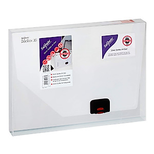 Snopake A4 DocBox Clear 35 mm Box File with Push Lock (Pack of 1) Ref 12861