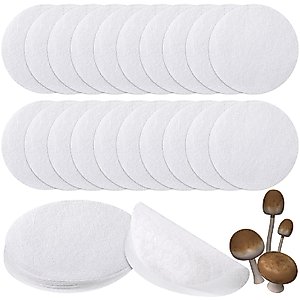 Zonon Synthetic Filter Paper Stickers 90 mm Filter Disc Wide Mouth Filter Paper Stickers for Buchner Funnel, Mushroom Cultivation, High Temperature and High Pressure Resistance