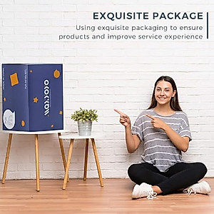 MAXYOYO Black Moon and Star Futon Mattress, Japanese Floor Mattress Folding Tatami Floor Mat Portable Camping Mattress Kids Sleeping Pad Floor Lounger Couch Bed, Thickness：8CM, Full Size