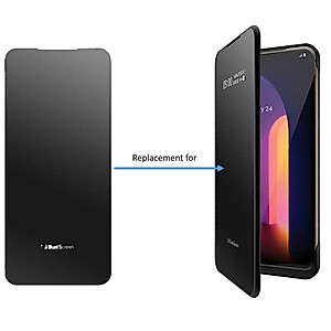 5Pcs V60 ThinQ Dual Screen Front Screen Glass Replacement with Pre- Installed Tape for The Case Cover for LG V60 ThinQ All Model +Tools