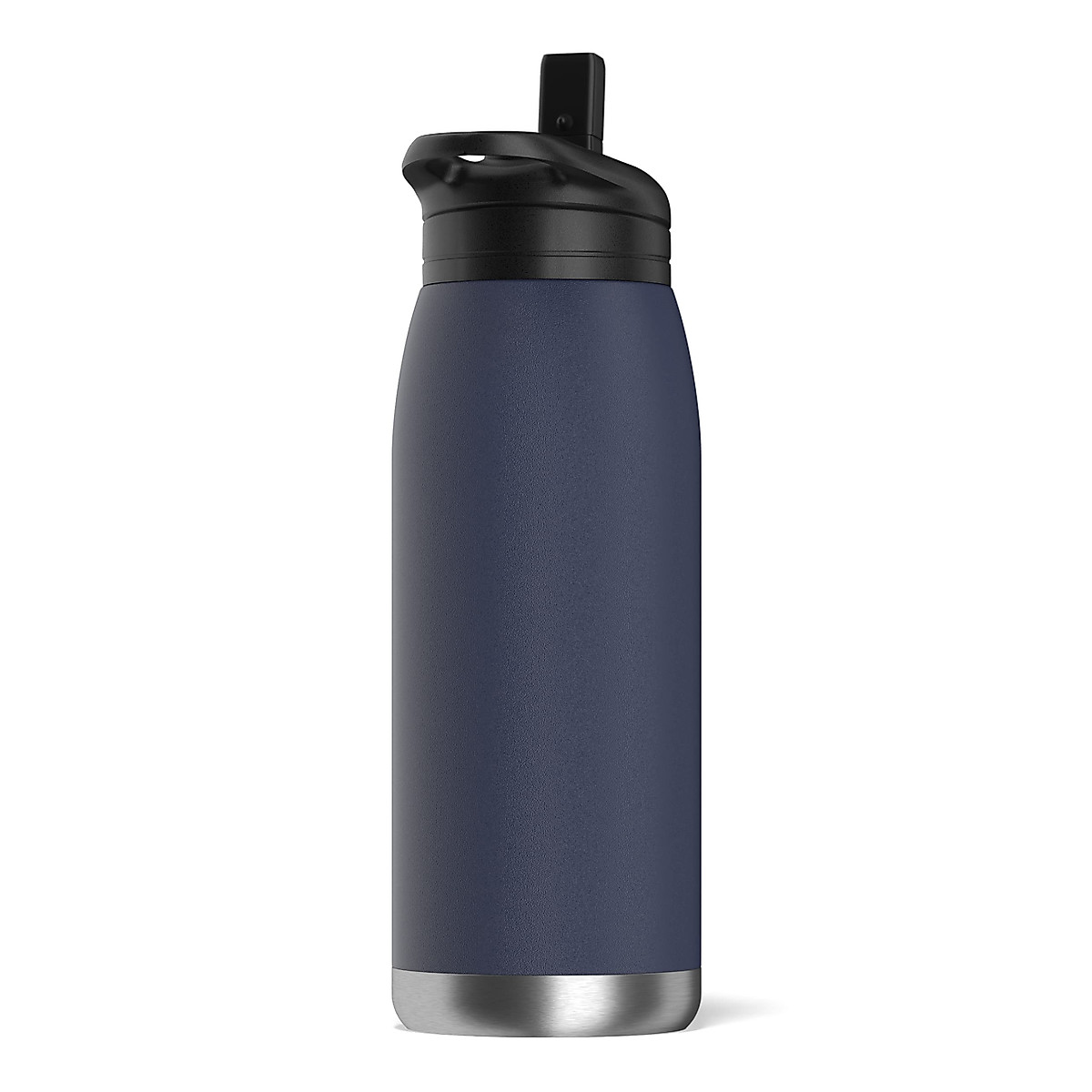 Hydrapeak Flow 32oz Insulated Water Bottle with Straw Lid, Waterbottle, Metal Water Bottle, Insulated Stainless Steel Water Bottles, BPA-Free & Leak-Proof, Straw and Handle (Navy)