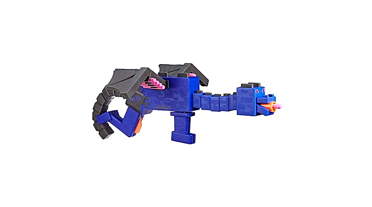 Nerf Minecraft Ender Dragon Blaster - 4-Dart Fun