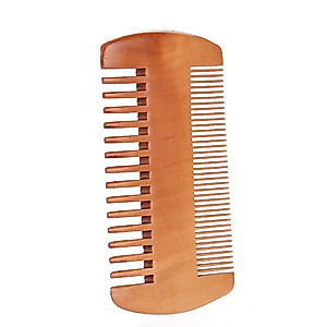 Men's Beard and Mustache Care Kit - Oval Brush, Comb, Grooming Tools for Softening, Conditioning, and Cleaning