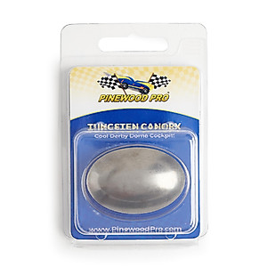 Tungsten Canopy Weight for Derby Cars (one 3.5 oz Canopy) for Faster Speed