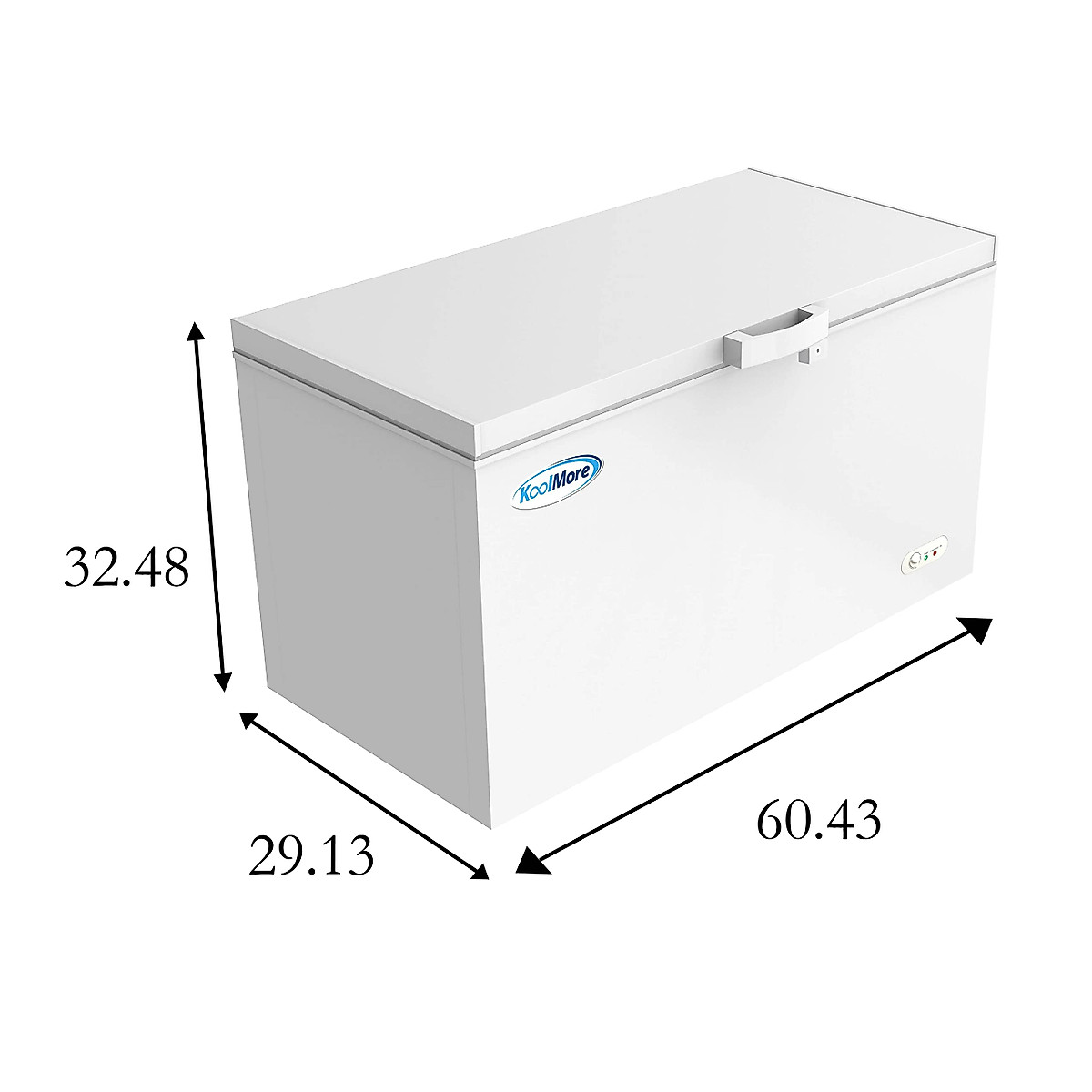KoolMore SCF-16C Chest Freezer, 16 cu. ft, White