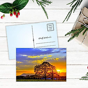 PARTH iMPEX Seasonal Nature Postcards - (Pack of 54) 4"x6" Bulk Variety of Fall Autumn Winter Summer Spring Theme with Mailing Side - all Occasion Cards