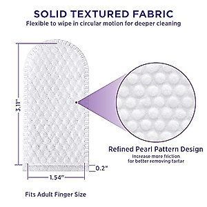 HICC PET Teeth Cleaning Wipes for Dogs & Cats, Remove Bad Breath by Removing Plaque and Tartar Buildup No-Rinse Dog Finger Toothbrush, Disposable Gentle Cleaning & Gum Care Pet Wipes, 50 Counts