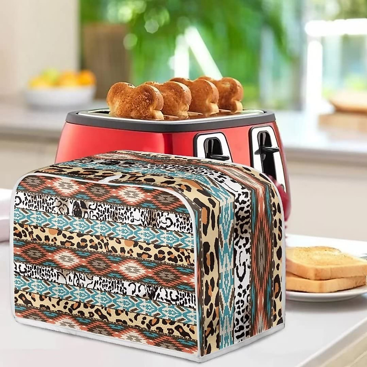 Doojoayie Sunflowers and Daisies 4 Slice Toaster Cover Appliance Cover Microwave Toaster Oven Cover for Kitchen/Keep Toaster Free From Dust And Fingerprint