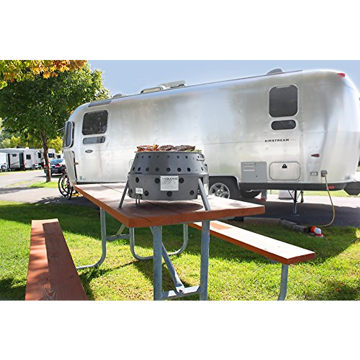 Volcano Grills 3-Fuel Portable Camping Stove/Fire Pit, Charcoal, Collapses down to 5 inches; for convenient portability and storage (VL-20-300)