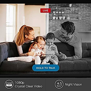 Kasa Indoor Camera by TP-Link, Rolling 2-day video history for 2-Yr Free, 1080P w/ Night Vision, 2-Way Audio, Motion Detection for Pet Baby Monitor, Works with Alexa & Google Home (KC120)