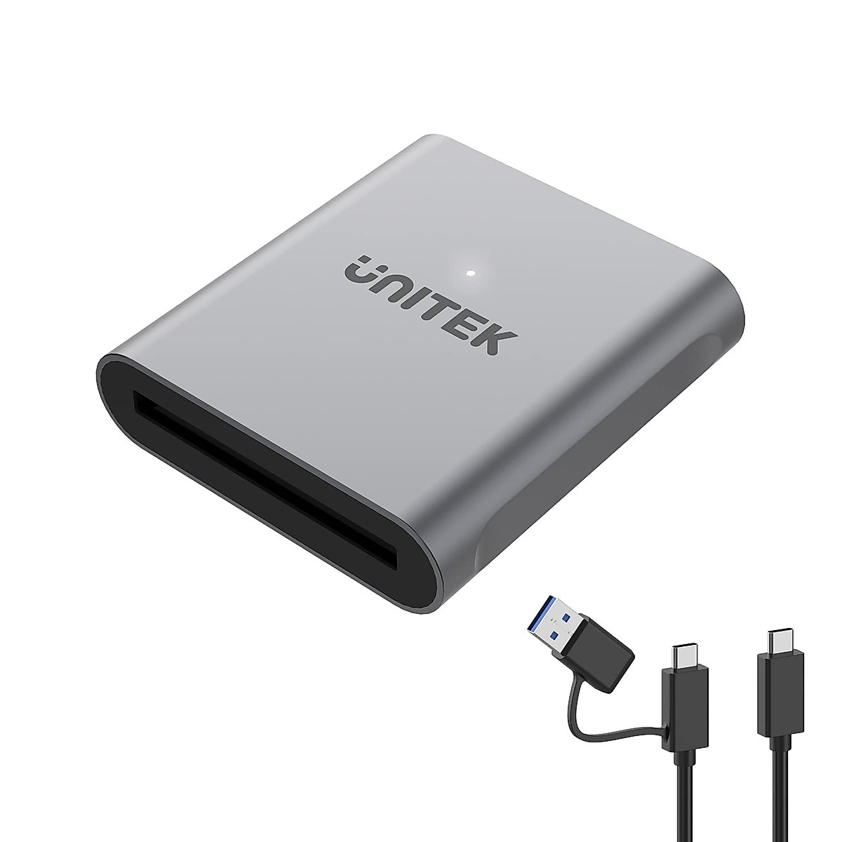 Unitek CFast Card Reader, USB 3.0 USB C CFast 2.0 Card Reader, Portable Aluminum CFast Memory Card Adapter Thunderbolt 3 Port Connection Supported, Compatible for SanDisk, Lexar, Transcend, Sony Card
