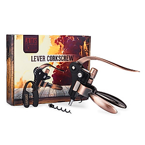 Wine Opener Corkscrew Set - Foil Cutter and Extra Screwpull Wine Opener, Heavy Duty Corkscrew Wine Opener - Military Grade Material, Unlike Other Wine bottle Openers This Does Not Break