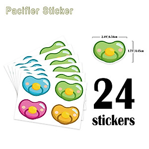 Pin The Pacifier on The Baby Poster, Party Games for Adult, Gender Reveal Decorations Cute Baby Shower Party Decorations