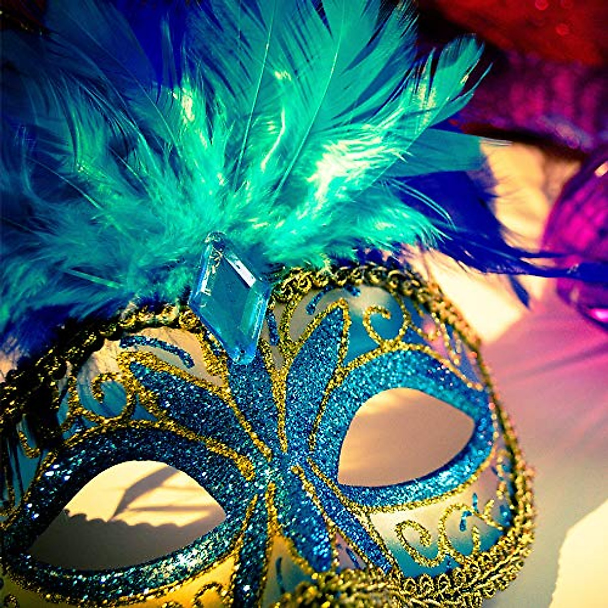 Hemway Premium Ultra Sparkle Glitter Multi Purpose Metallic Flake for Arts Crafts Nails Cosmetics Resin Festival Face Hair - Mother of Pearl Iridescent - Super Chunky (1/8" 0.125" 3mm) 100g / 3.5oz