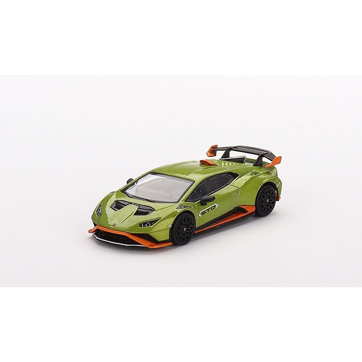 True Scale Miniatures Model Car Compatible with Lamborghini Huracán STO Verde Citrea 1/64 Diecast Model Car MGT00547