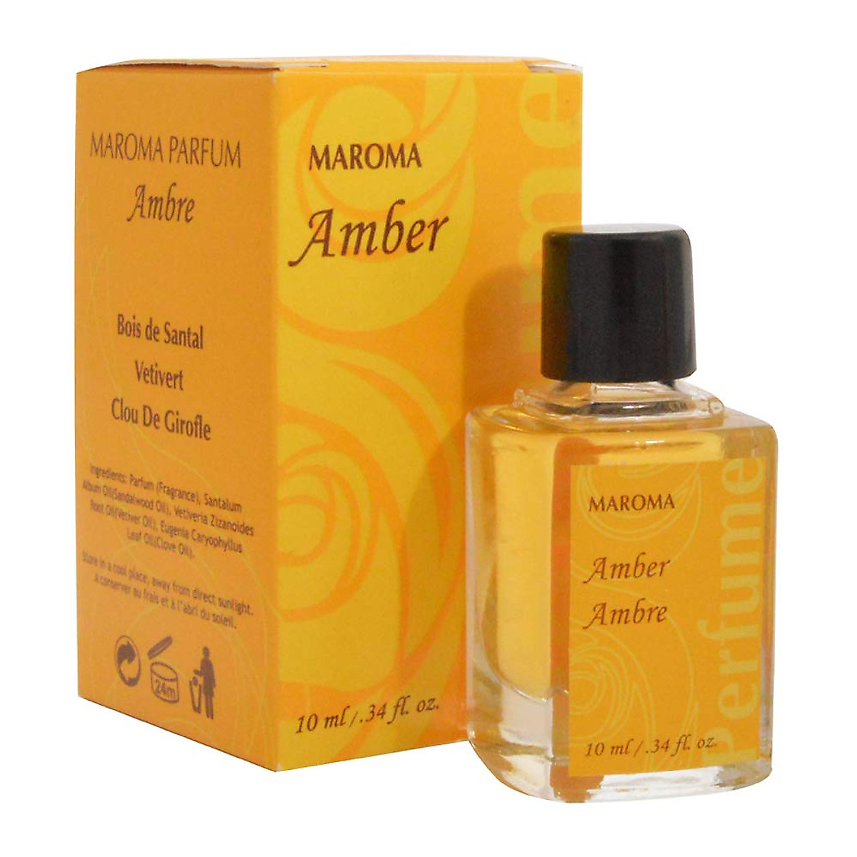 Maroma Fragrance, Amber, .34 Fluid Ounce