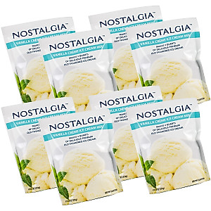 Nostalgia Premium Ice Cream Mix, 8 (8-Ounce) Packs, Makes 16 Quarts Total