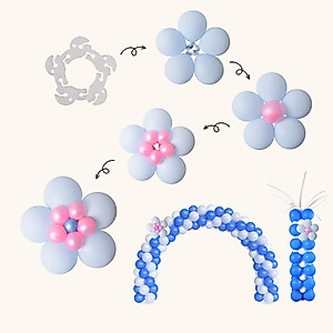 Miliocry Balloon Clips 100 pcs, Balloon Arch Bracket Buckle, Balloon Connectors Clip Holders for Decor Balloon Arch Column Stand Garland Birthday Wedding Baby Shower Party Decorations