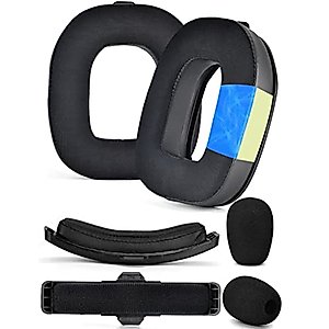 A50 Gen 4 Mod Kit - defean Replacement Earpads and Headband Compatible with Astro A50 Gen 4 Headset,Ear Cushions, Upgrade High-Density Noise Cancelling Foam, Added Thickness (Black Silky Cool Fabric)