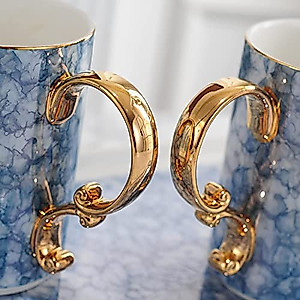 DVTEL Bathroom Toiletries Set Ceramic Five-Piece Set Bone China Bathroom Tooth Brush Mouthwash Cup