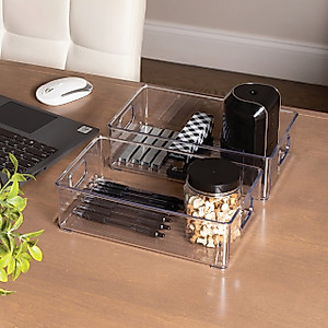 bHome & Co Clear Plastic Storage Bins - Pantry Organization and Storage Containers Small Stackable Clear Storage Bins Containers for Organizing - Kitchen Organization - Fridge Pantry Organizer Bins