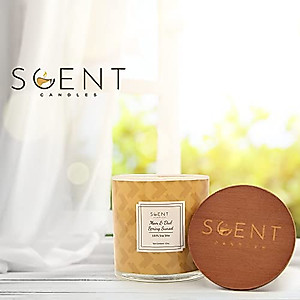 SCENT CANDLES | Highly Scented Candles - Aromatherapy Candles for Home | Mom & Dad Spring Sunset Candle | 12oz Glass Jar | 100% Natural Soy Wax Candles | Burn Time 60-70 Hours