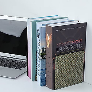 Bling Crystal Book Ends, Bookends for Shelves,Heavy Books, Book Stopper for Books,CDs,Video Games,Movies 1 Pair (Color)