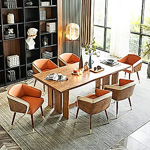 ARTPLAN Dinning Room Accent Chairs for Living Room Arm Chairs for Kitchen Study Room Home Indoor Furniture