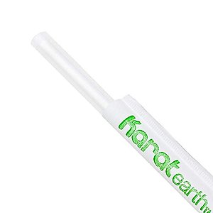 Karat Earth KE-C9230 9" PLA Straws 7mm Wrapped (Case of 2500)