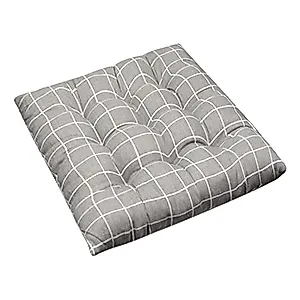 TUNKENCE Chair Pads for Dining Chairs Chair Cushions for Outdoor Furniture Thickened Cotton Linen Cushion Office Chair Cushion Cushion Car Cushion for Kitchen Dining Room Office, 16x16 Inch