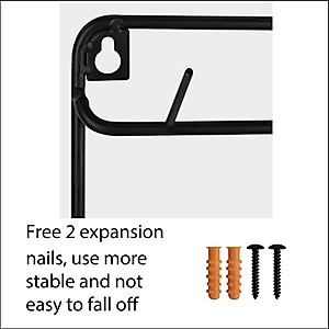 Thread Holder Wall 54 Spools Thread Rack Embroidery Spool Thread Organizer Wall Mounted with Hanging Tools for Quilting Black Metal
