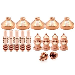 Plasma Electrode 192047 Standard Tip 204325 Shield Cup for Miller ICE-40T / ICE-40TM Torch Consumables Kit 25pcs