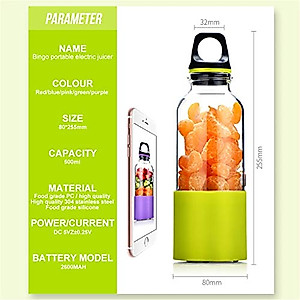 500ml Portable Blender Mini Electric Juicer Cup Orange Maker Smoothie Blender Juice Extractor Vegetables Fruit Mixer