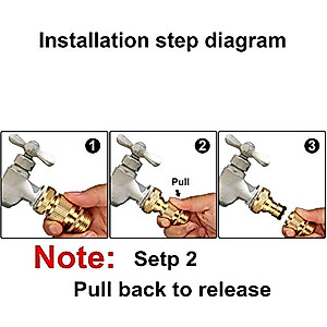 Piroir Garden Hose Quick Connect, Solid Brass Garden Hose Connectors 3/4 Inch GHT Water Hose Fitting for Garden(5 Set of Male & Female Water Hose Connectors)