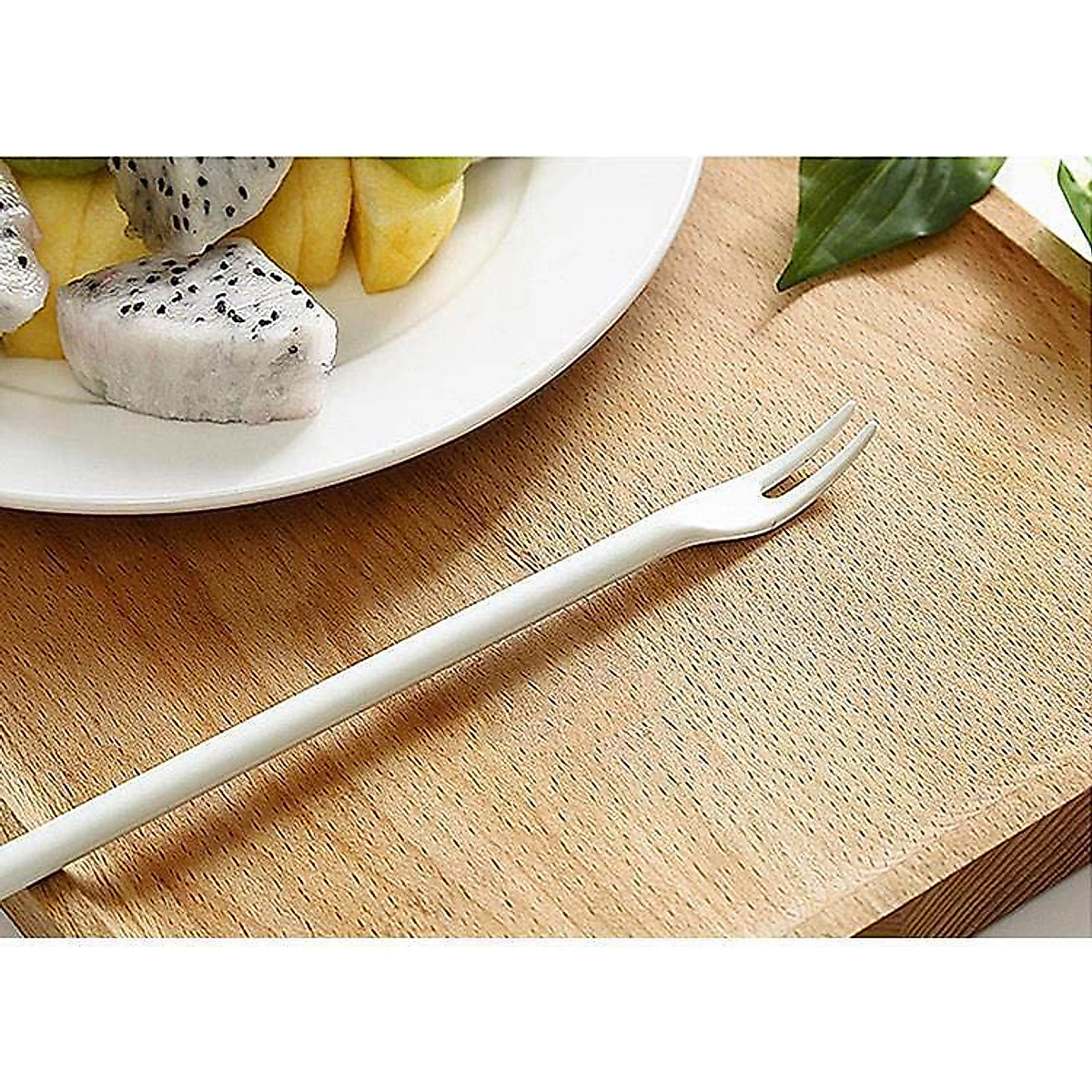 Silicone Cooking Chopsticks with Measuring spoon and fork,Safe Frying,Hot Pot,Seasoning spoon,Measuring spoon,Dessert fork,Fruit fork,Toothpick fork. (Green (tail spoon + fork))