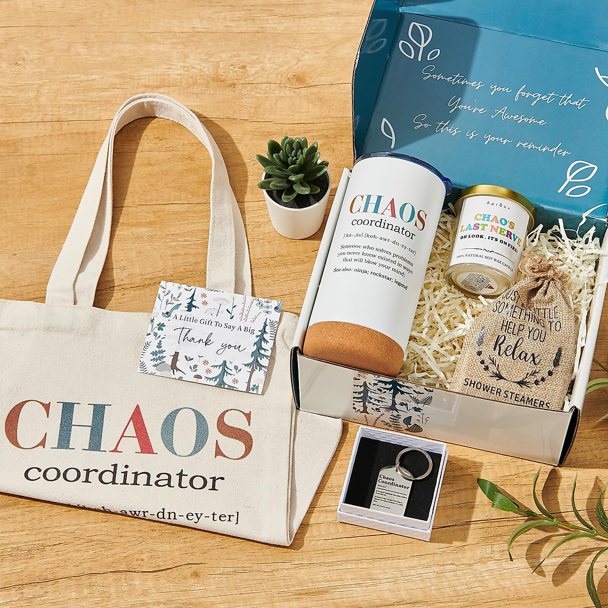 APRBOX Chaos Coordinator Gifts for Women Christmas Gift Thank You Gifts Teacher Appreciation Gifts for Coworker Boss Lady Gifts Office Gift for Coworker Leadership Work Anniversary Gifts Birthday Gift