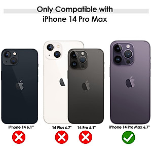 LOHASIC for iPhone 14 Pro Max Wallet Case, Premium Leather Detachable Wallet 5 Card Holder Kickstand Magnetic Protective Cover Compatible with MagSafe Phone Cases for iPhone 14 Pro Max 6.7" - Brown