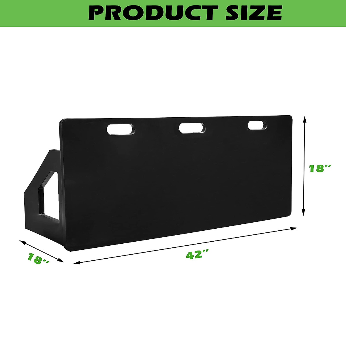 PROLEE Soccer Rebounder Board 42"X18" Foldable Soccer Wall with 2 Angles Rebound Board for Passing & Shooting Practice, Black