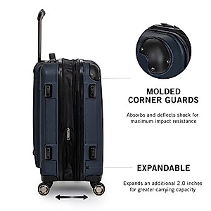 Kenneth Cole REACTION Renegade_Collection, Navy Blue, 28-Inch Checked