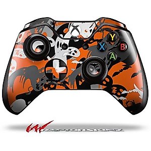 WraptorSkinz Decal Style Vinyl Skin Wrap compatible with XBOX One Original Wireless Controller Halloween Ghosts - (CONTROLLER NOT INCLUDED)