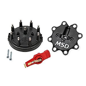 84823 Black, Distributor Cap/Rotor Kit, MSD/Ford V8 TFI