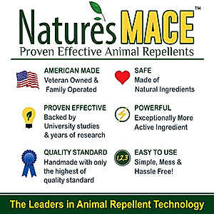 Nature's MACE Deer & Rabbit Repellent 40oz Spray/Covers 1,400 Sq. Ft. / Repel Deer from Your Home & Garden/Safe to use Around Children, Plants & Produce/Protect Your Garden Instantly