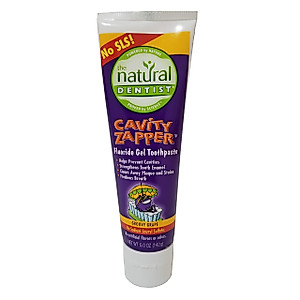 2 Packs of Natural Dentist Kids Cavity Zapper Toothpaste Buster Groovy Grape - 5 Oz