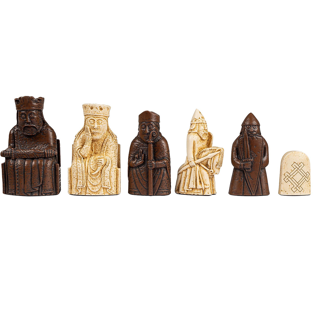 The Isle of Lewis Chessmen - Regency Chess Official Lewis Chess Set - 4 Queen Edition